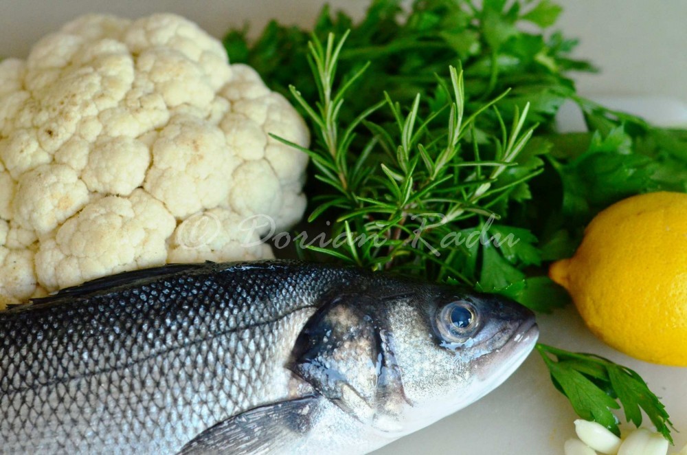 biban de mare, conopidă, gremolata | walk with the wok